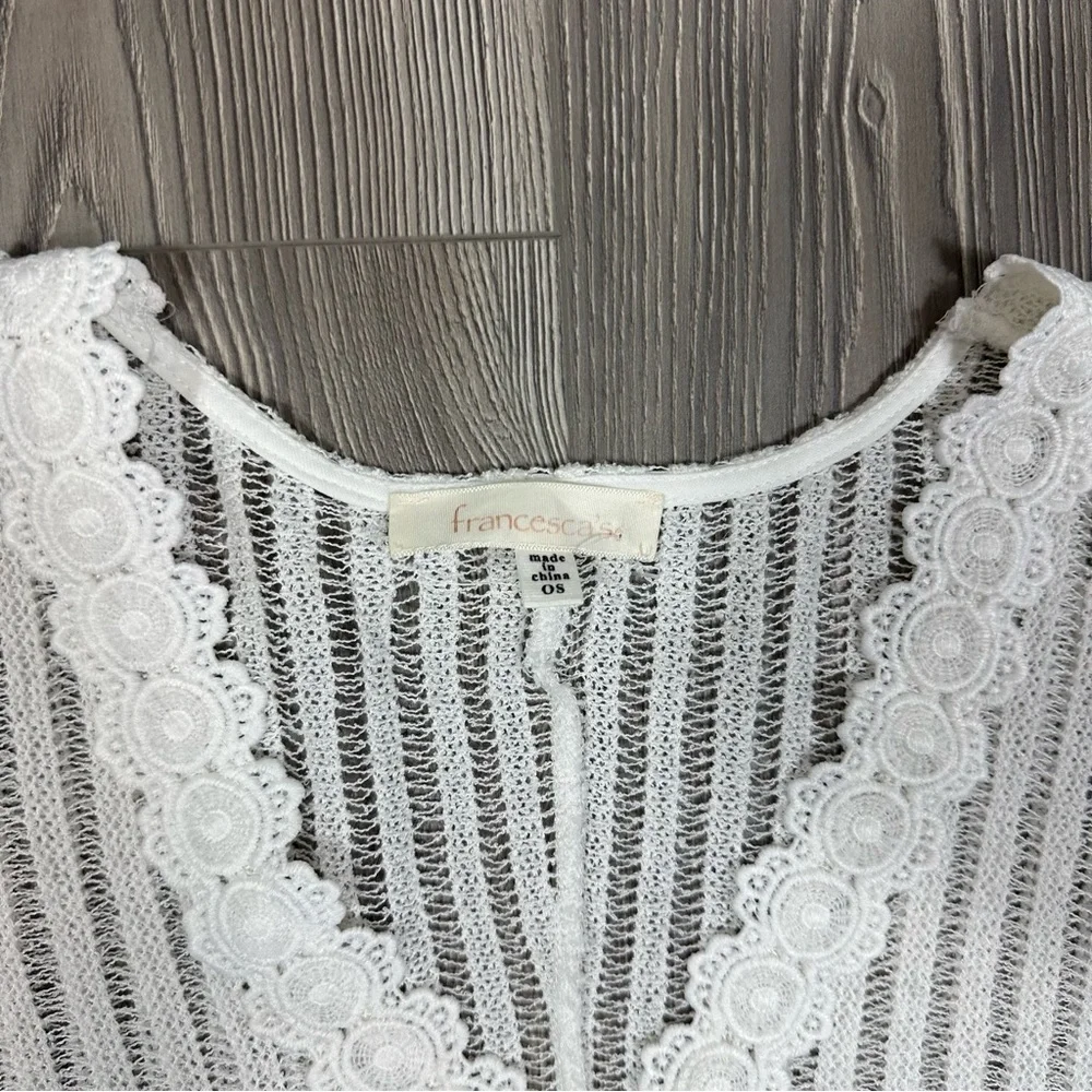 Francesca's Collections | Swim | Francescas White Crochet Lace Bathing ...